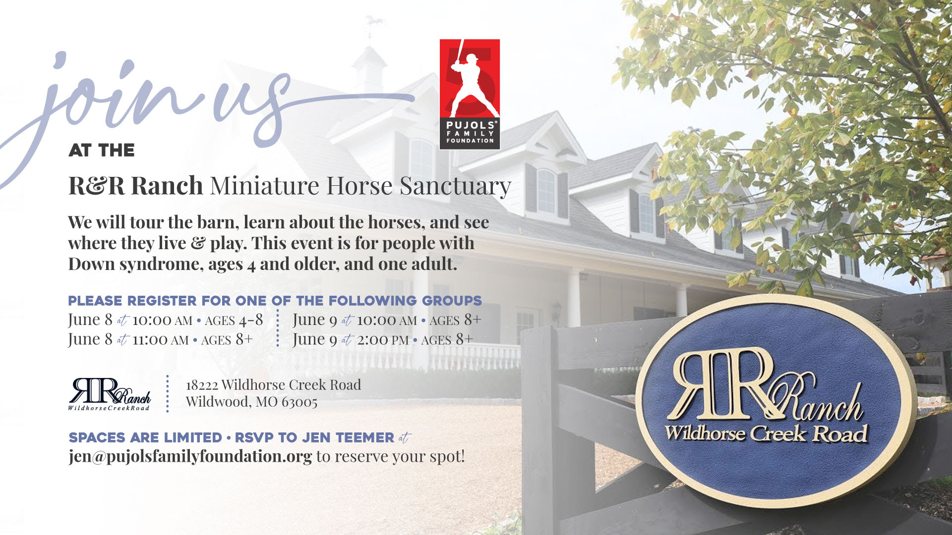 R&R Ranch Miniature Horse Sanctuary – St. Louis | Pujols Family Foundation
